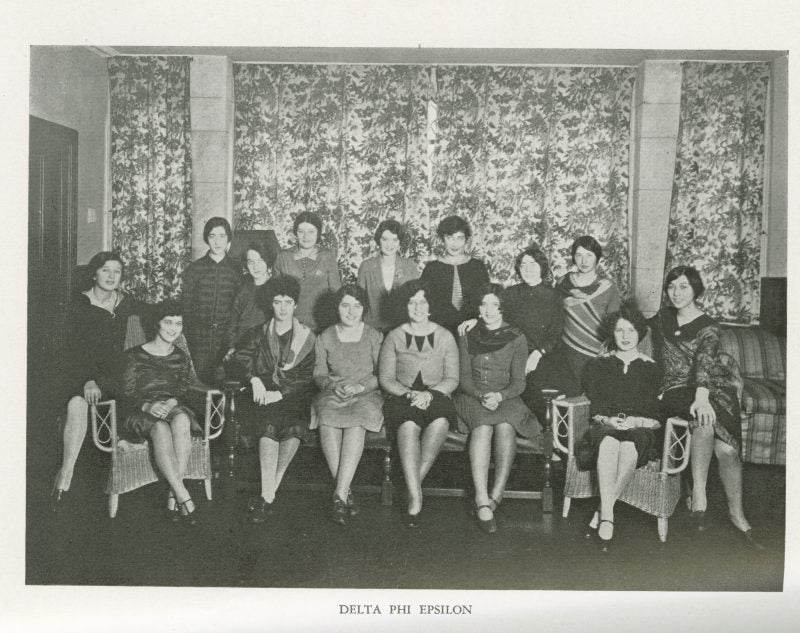 Delta Phi Epsilon (1925) • University Archives and Records Center